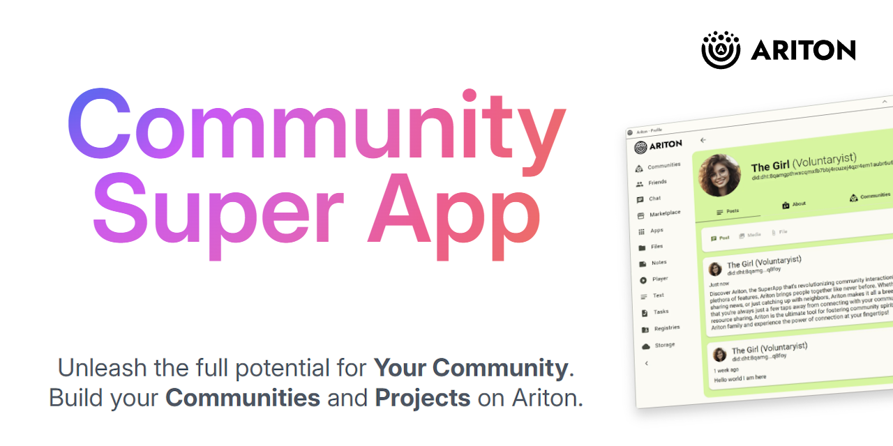 Ariton - SuperApp for Communities